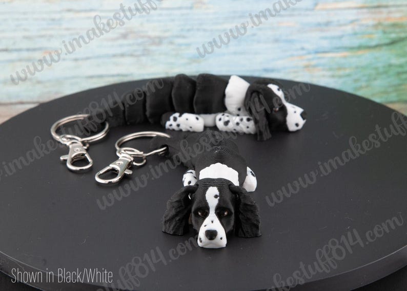English Springer Spaniel 3d Printed Keychain, Just Because Gift for Dog ...