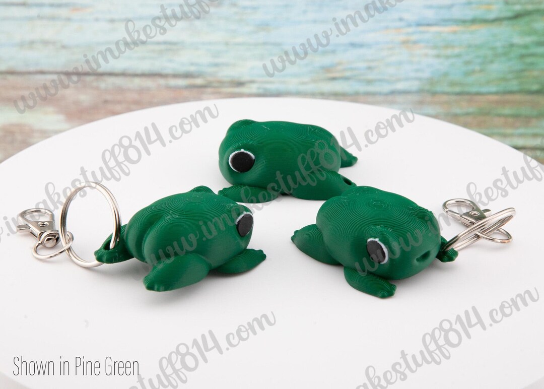 Frog Butt 3d Printed Keychain, Just Because Gift for Her, Frog Figurine ...