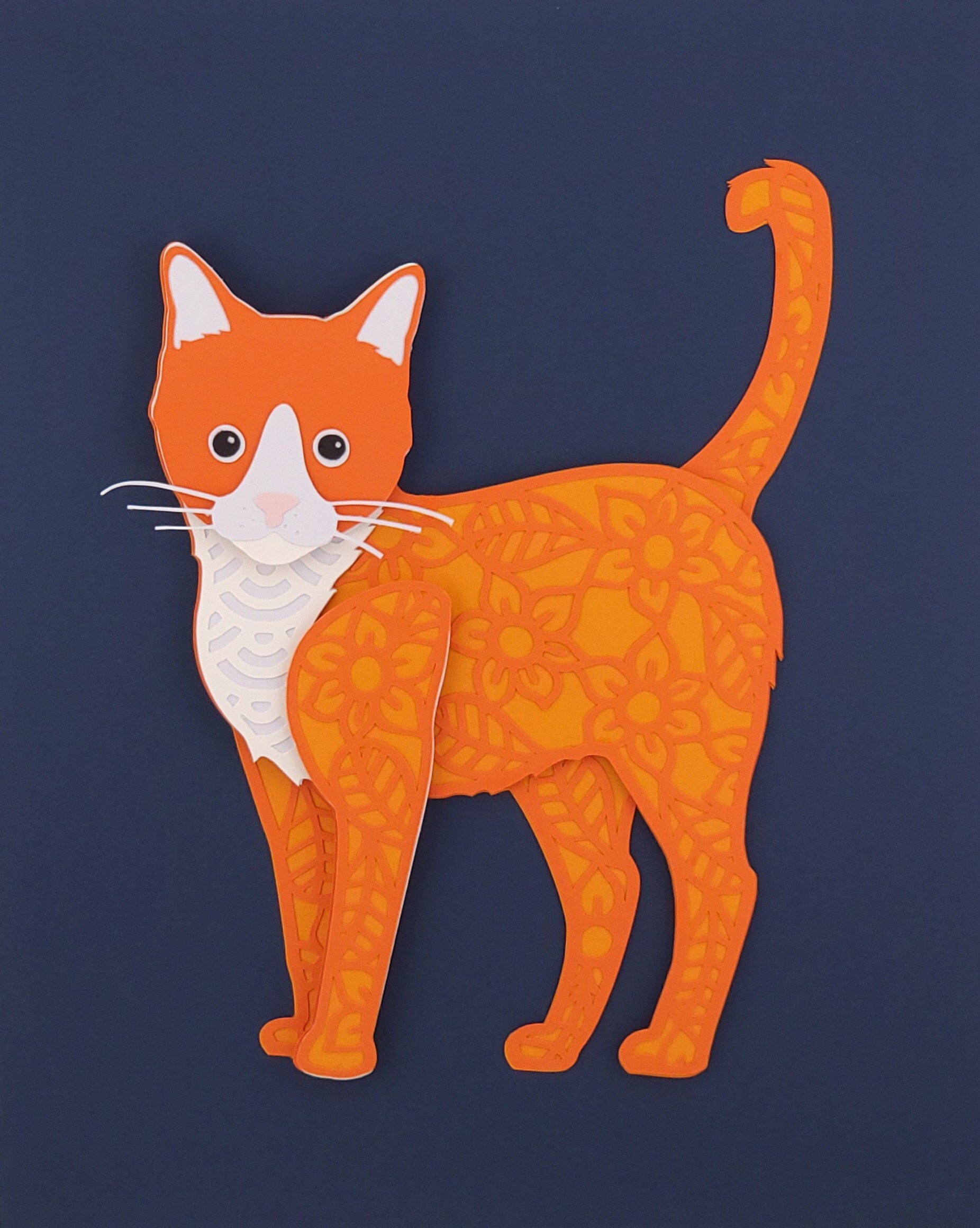 3D Layered Paper Pet Art, Laser Cut Paper Art, Gift for Dog Mom, Decor ...