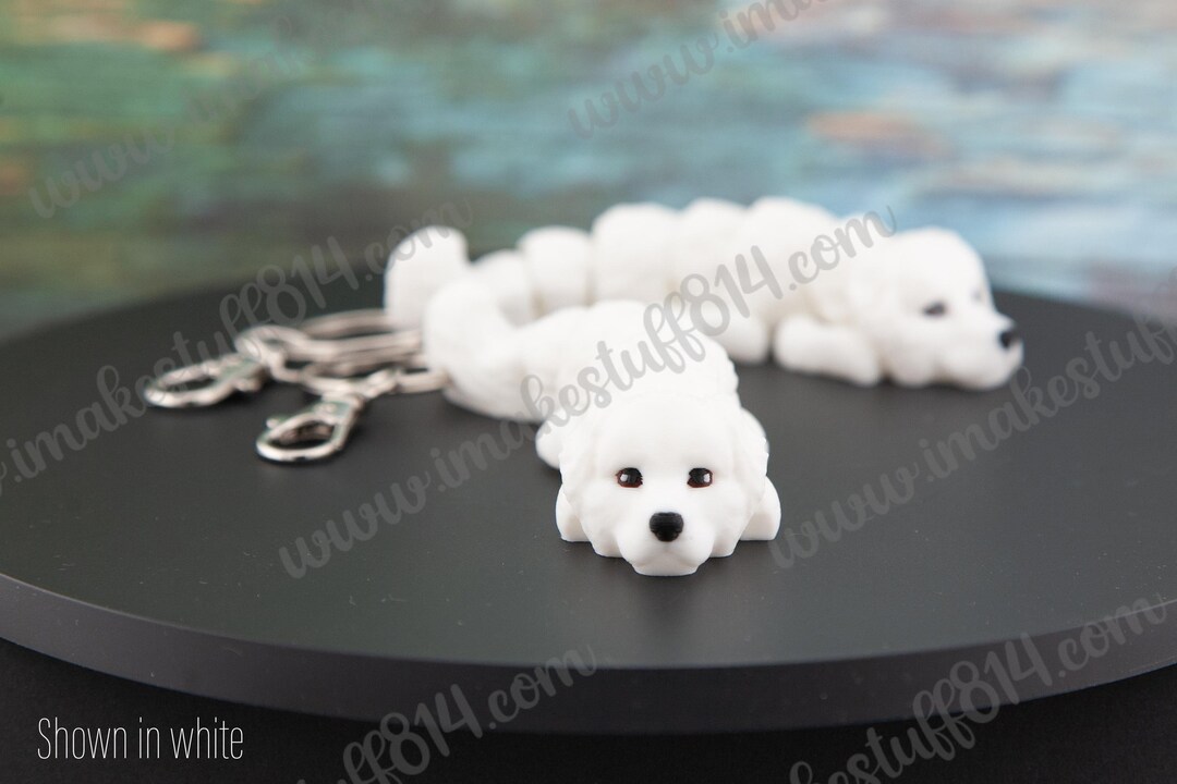 Great Pyrenees 3d Printed Keychain, Just Because Gift for Dog Lover, 3d ...