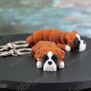 Boxer 3d Printed Keychain, Just Because Gift for Dog Lover, 3d Dog, Bag ...