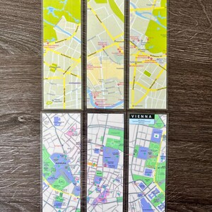 Map Bookmarks - Etsy