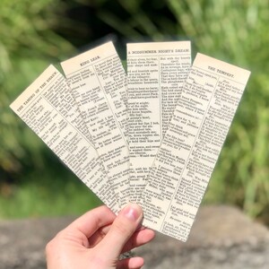 Shakespeare Bookmarks - Etsy