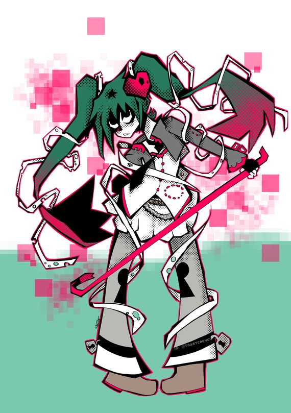 Streaming Heart Hatsune Miku Poster - Etsy
