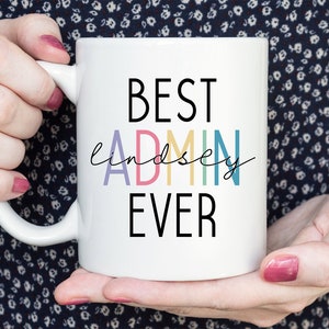 Admin Mug, Administrative Professionals Day Gift, Personalized Mug ...