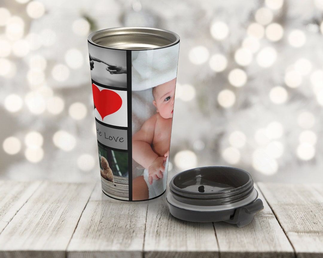 Photo Travel Mug, Travel Mug Personalized, Picture Travel Mug, Travel ...