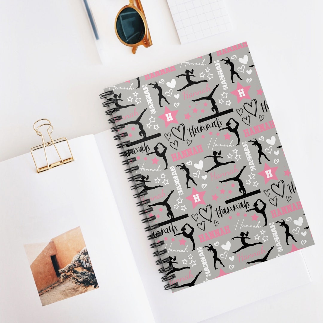 Gymnastics Gift for Girls, Gymnastics Notebook, Personalized Notebook ...