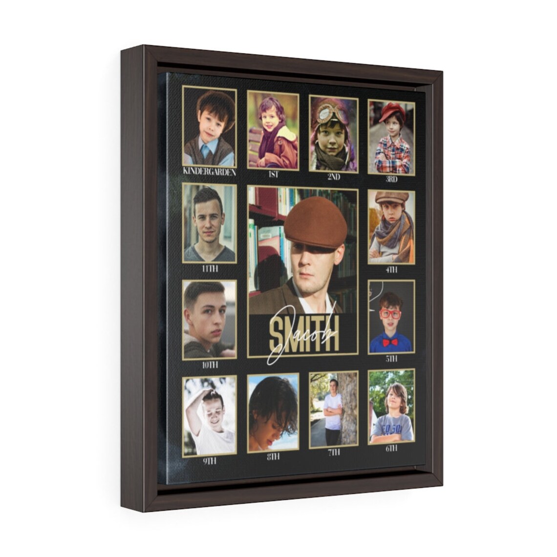 Graduation Through the Years Framed Gallery Wrap Canvas - Etsy