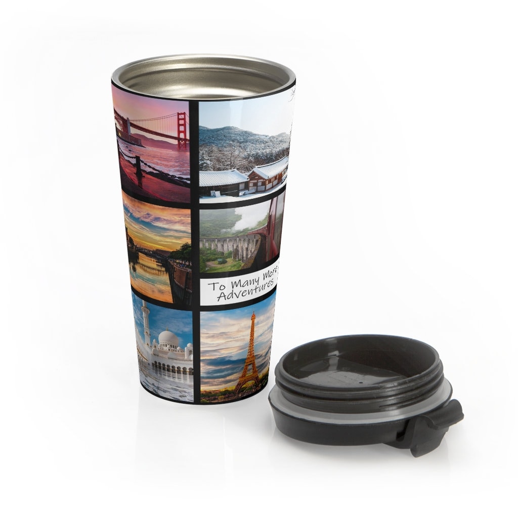 Personalized Photo Travel Mug Twelve Photo Travel Mug Custom | Etsy