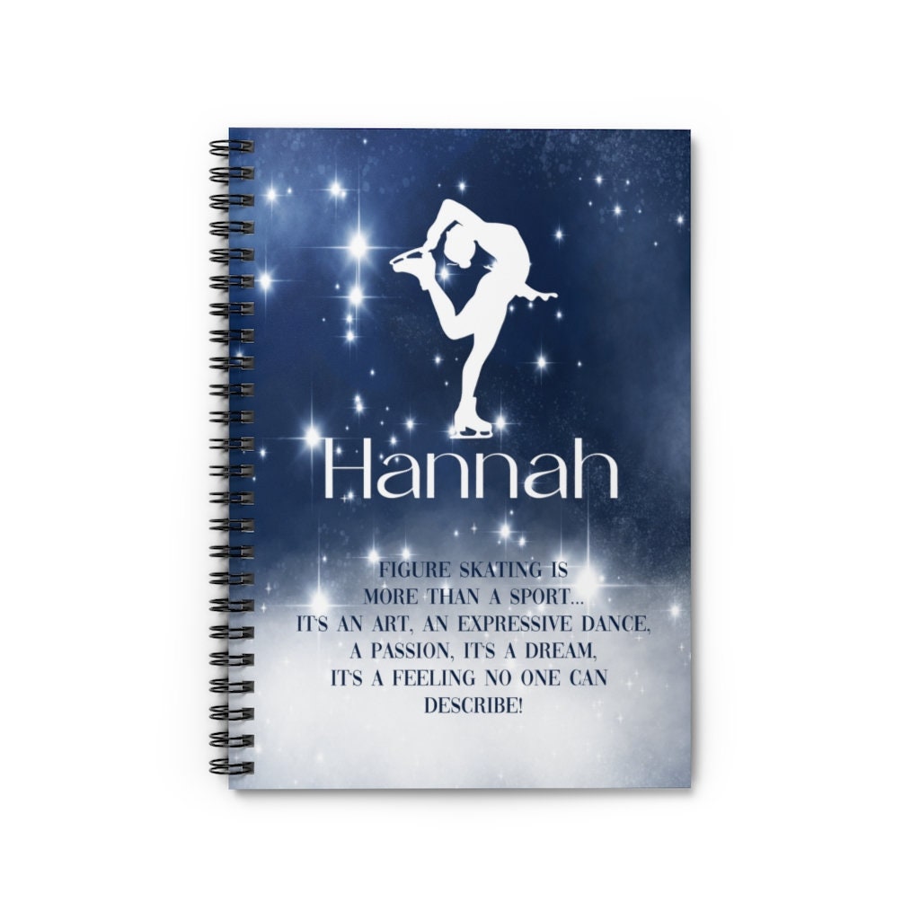 Figure Skating Notebook Personalized, Ice Skating Gifts for Girls ...
