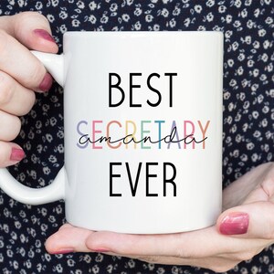 Personalized Secretary Mug, Administrative Professionals Day Gift ...