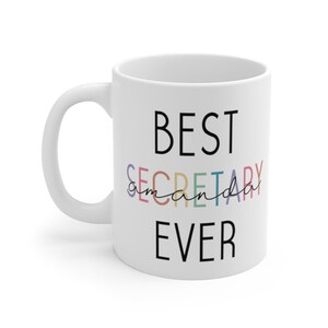 Personalized Secretary Mug, Administrative Professionals Day Gift ...