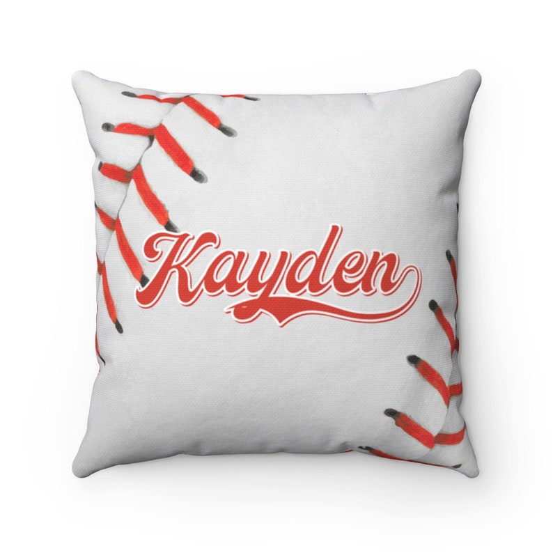 Personalized Baseball Pillow Custom Baseball Pillow Baseball - Etsy