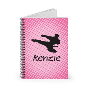 Karate Notebook, Personalized Notebook for Kids, Custom Notebook ...