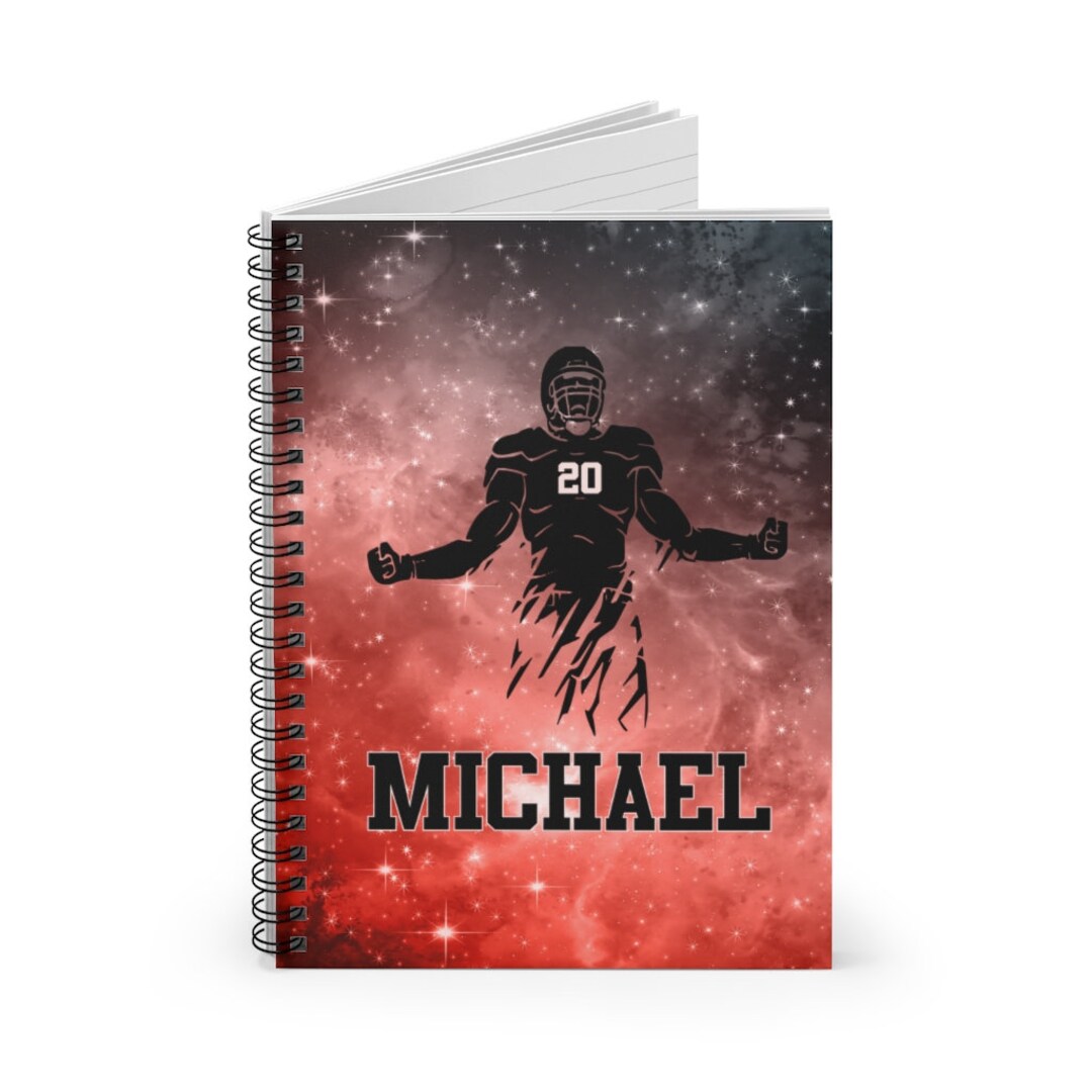 Football Gifts for Boys, Notebook Personalized, Spiral Notebook, Coach ...
