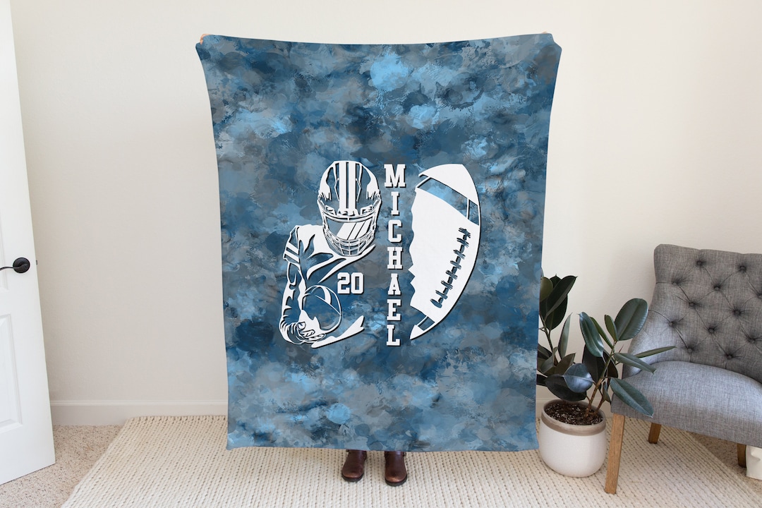 Football Blanket Personalized Football Gift for Boys Sports - Etsy