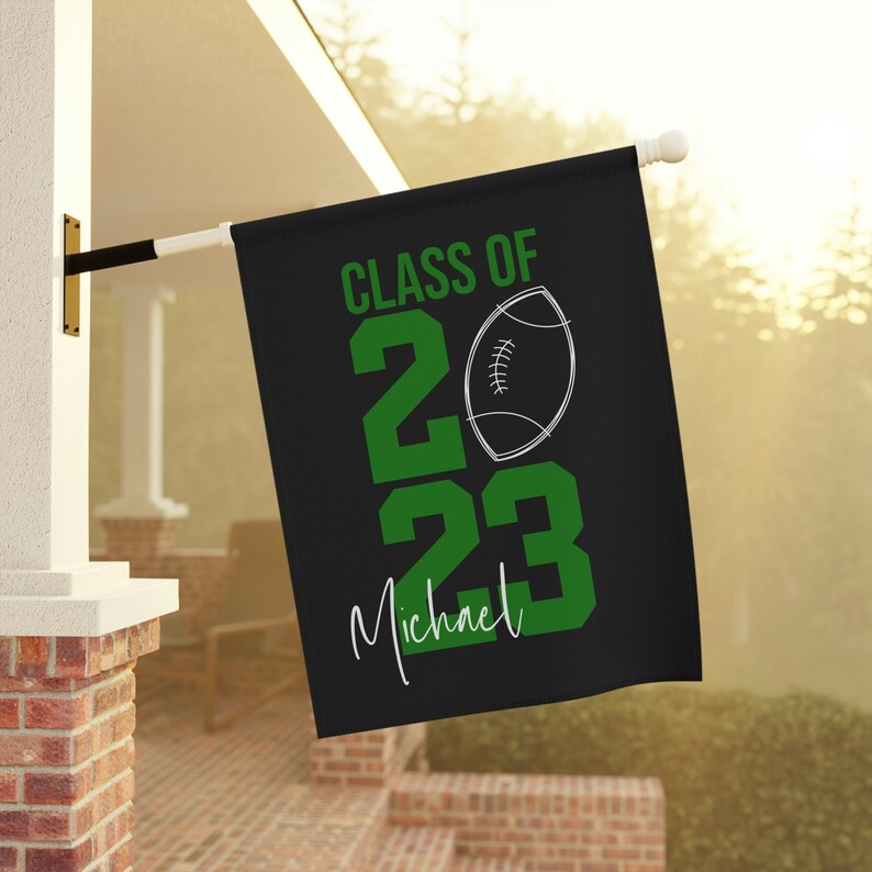 Football Graduation Yard Flag Personalized Graduation Yard - Etsy