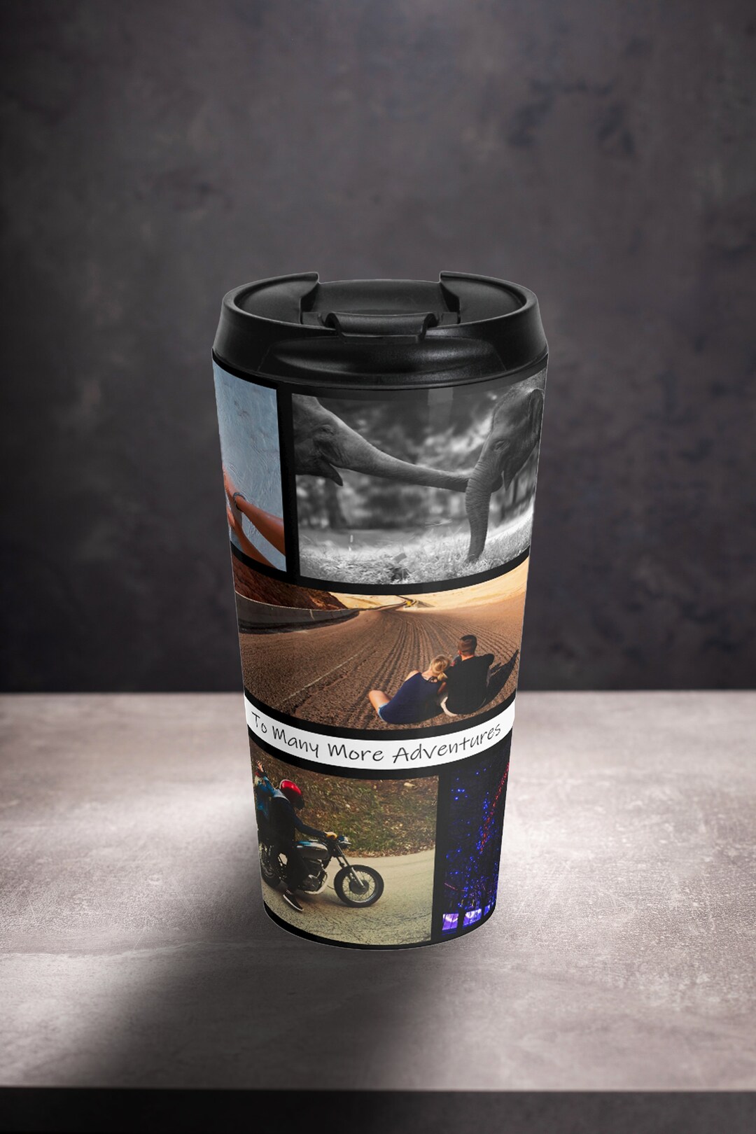 Travel Mug for Men, Personalized Travel Mug, Nine Photo Collage Travel ...