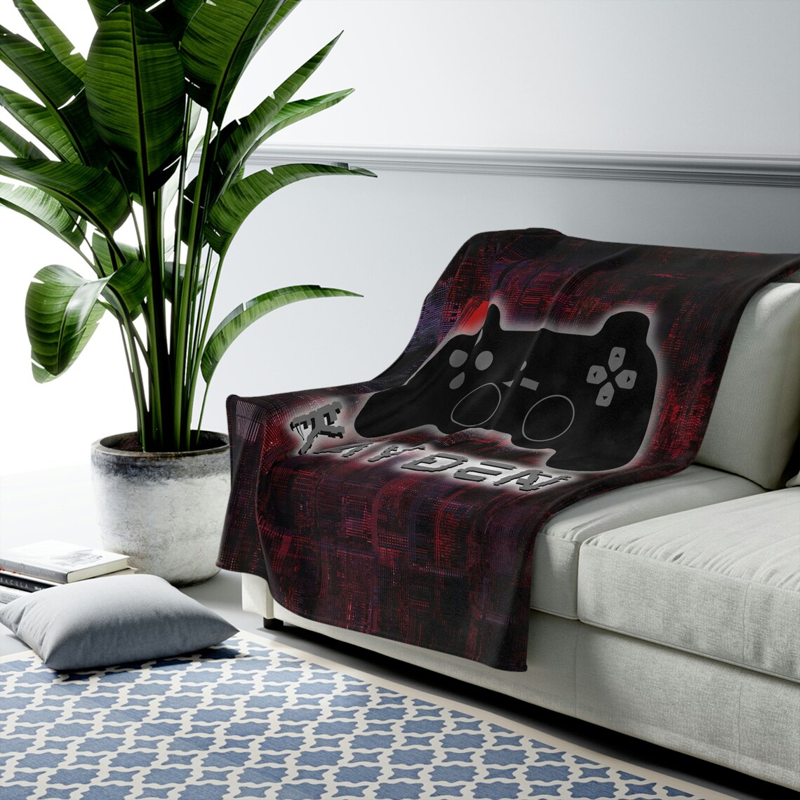 Gamer Blanket Personalized, Video Game Blanket, Custom Name Blanket ...