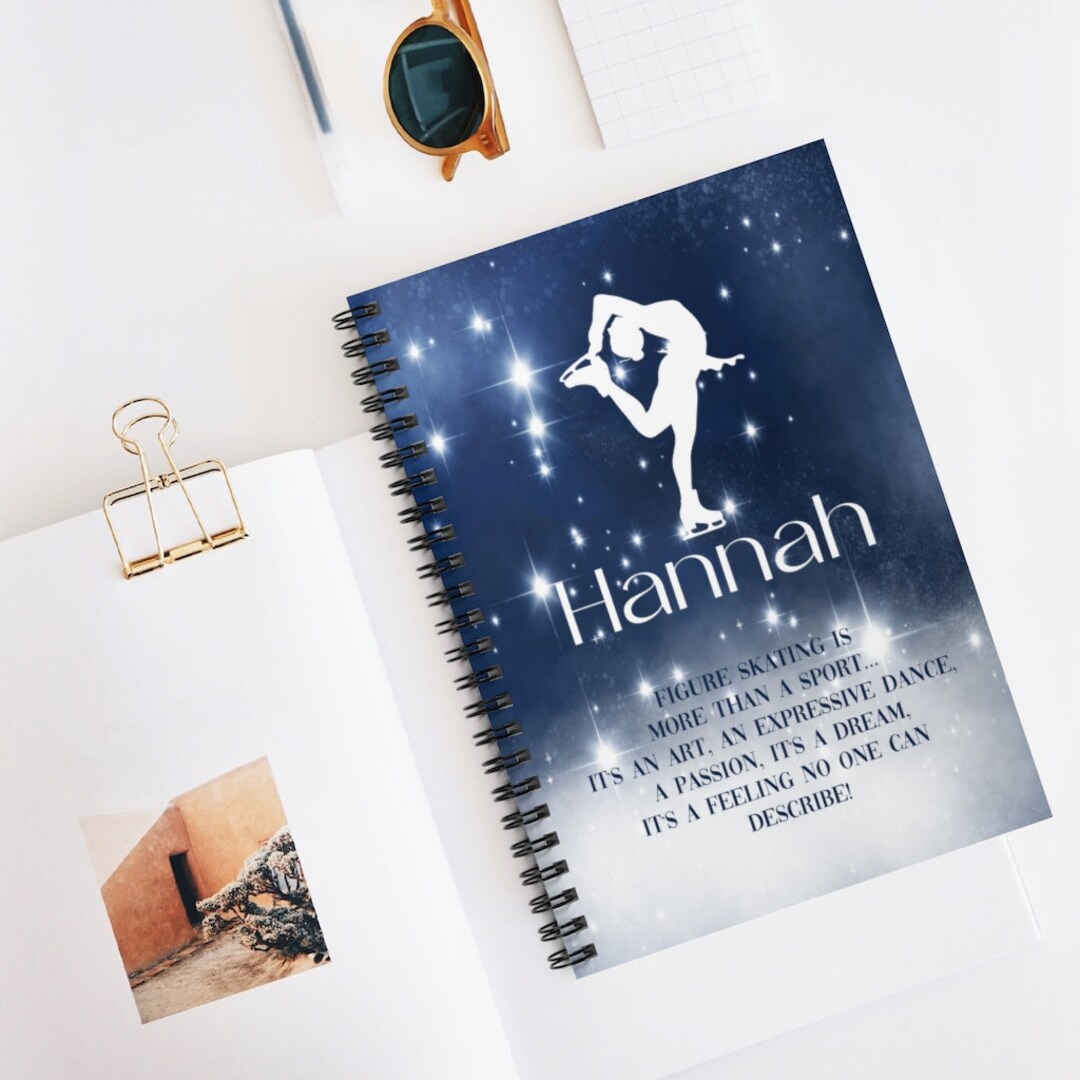 Figure Skating Notebook Personalized, Ice Skating Gifts for Girls ...