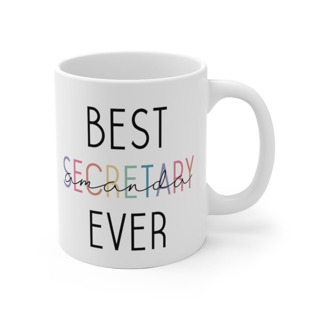 Personalized Secretary Mug, Administrative Professionals Day Gift ...