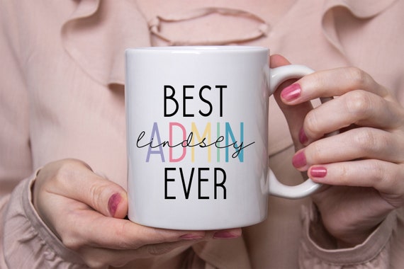 Admin Mug Administrative Professionals Day Gift Personalized | Etsy
