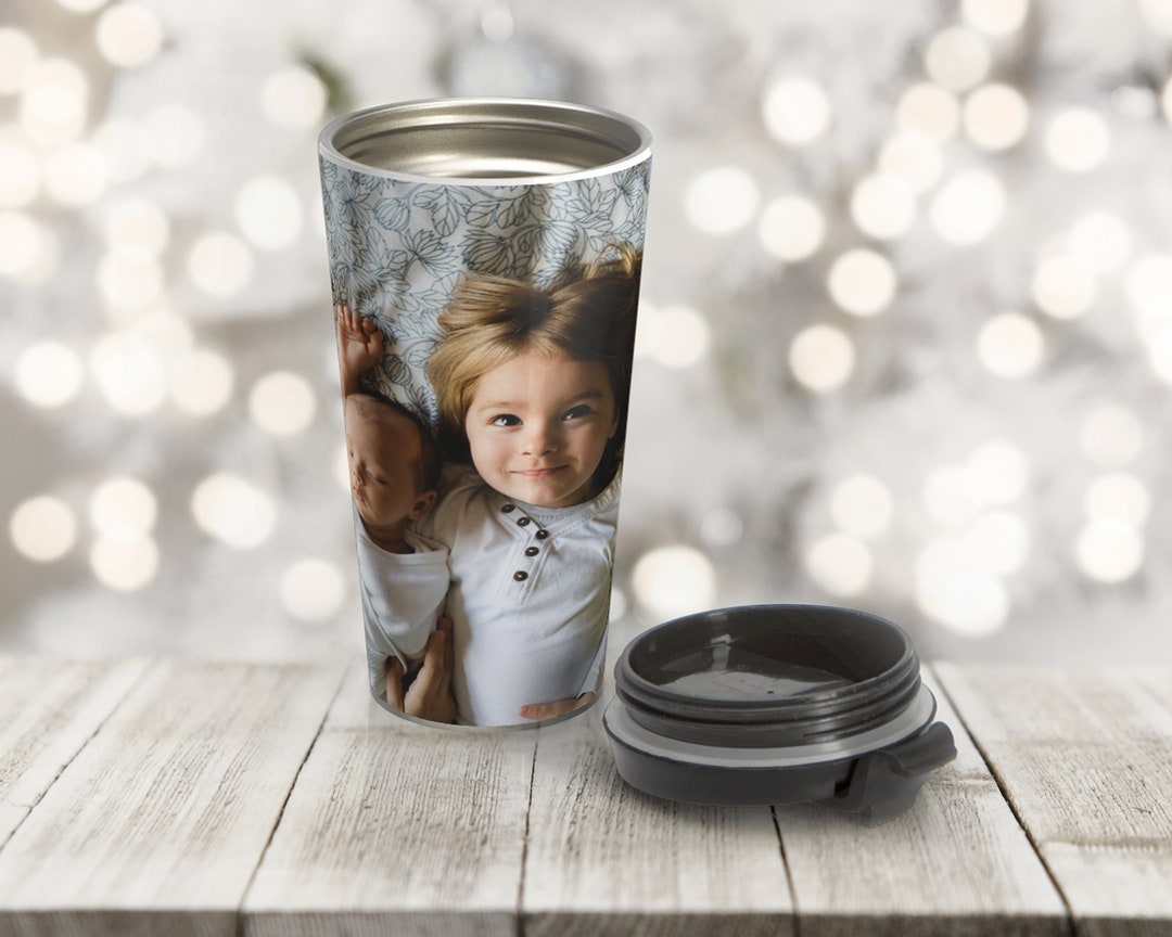 Custom Print Stainless Steel Travel Mug, Personalized Photo Mug, Coffee ...