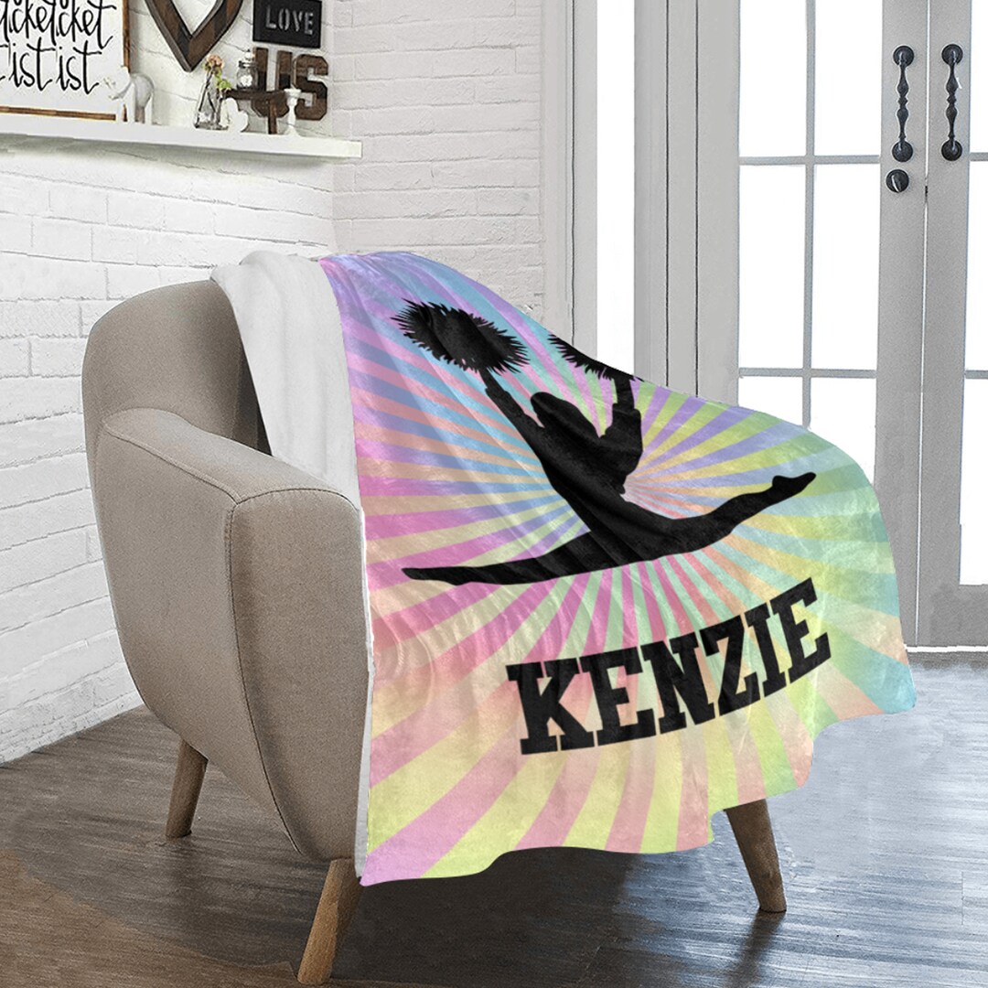 Cheer Blanket Personalized, Cheer Gifts for Girls, Cheer Bedding, Cheer ...