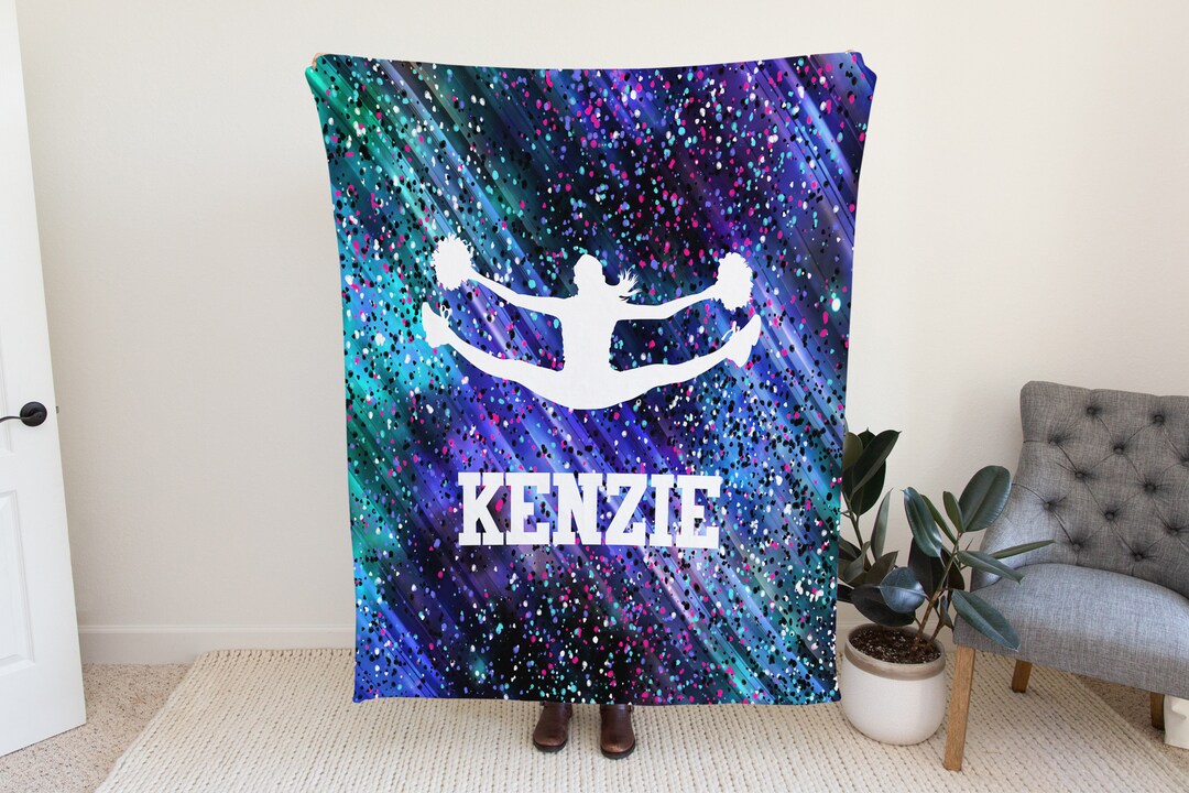 Cheer Blanket Personalized, Cheer Gifts for Girls, Cheer Bedding, Cheer ...