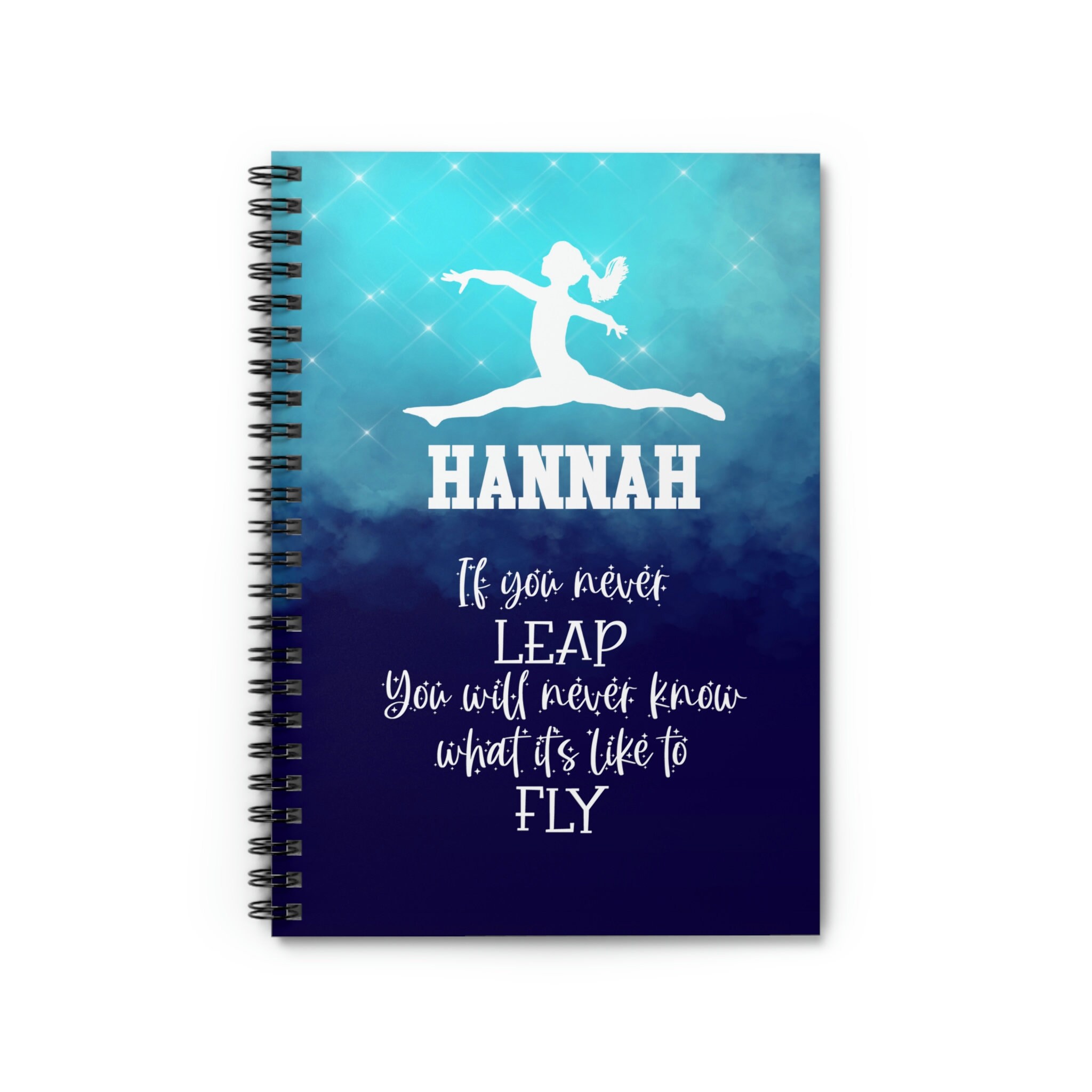 Gymnastics Gift for Girls, Gymnastics Notebook, Personalized Notebook ...