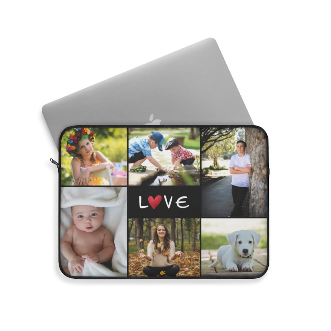 Personalized Laptop Sleeve for Him, Custom Laptop Cover, Photo Gift for ...