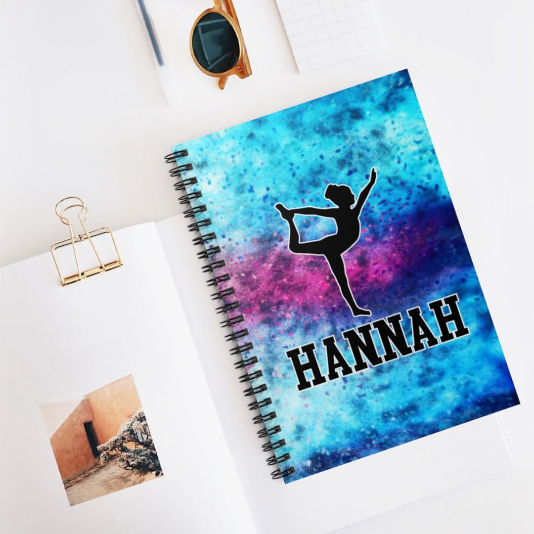 Gymnastics Gift for Girls, Personalized Notebook for Kids, Custom ...