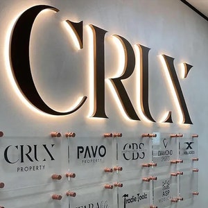 Customizable Backlit Channel Letter Sign - Illuminated Party Decor ...