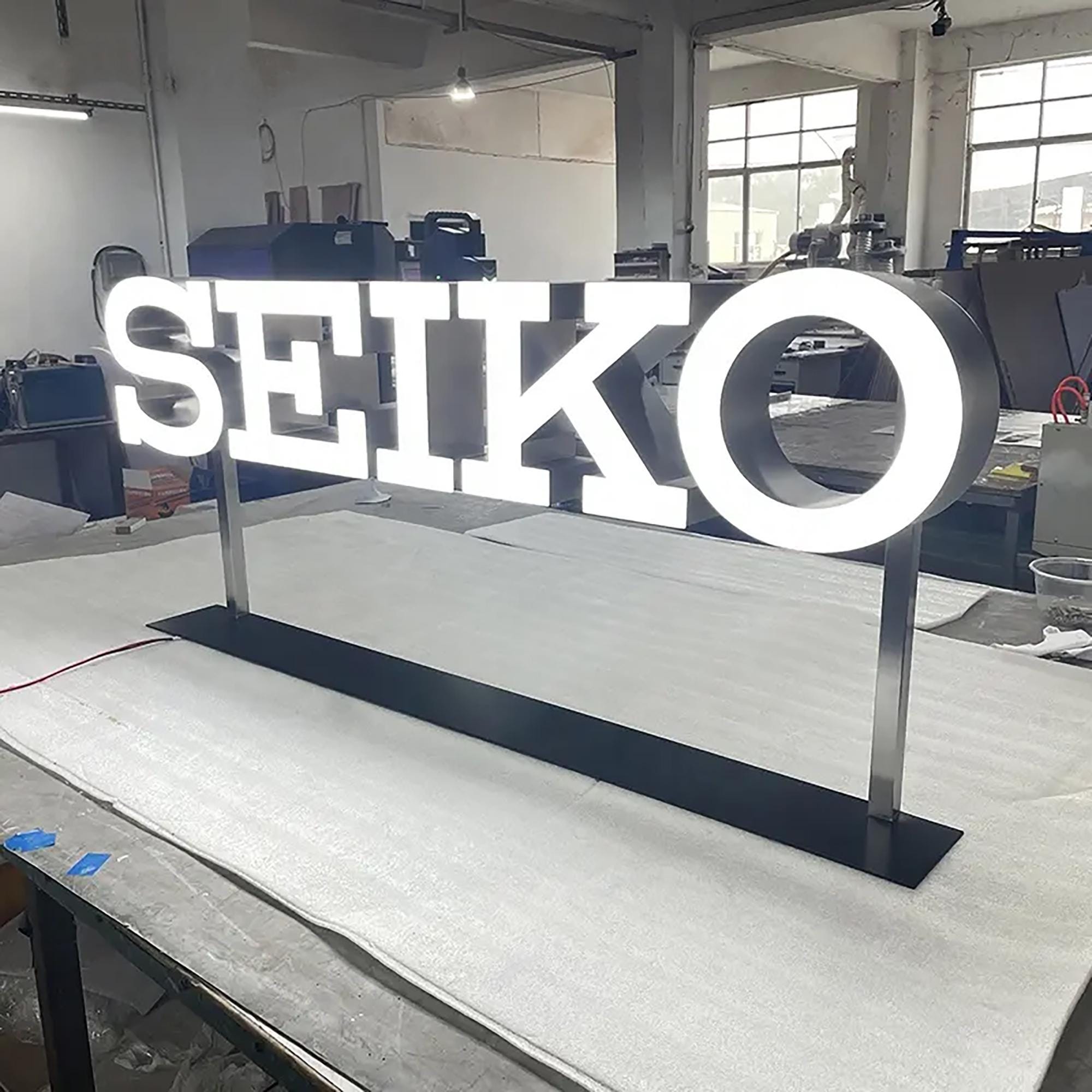 Custom Tabletop LED Channel Letter Sign - Freestanding Illuminated ...