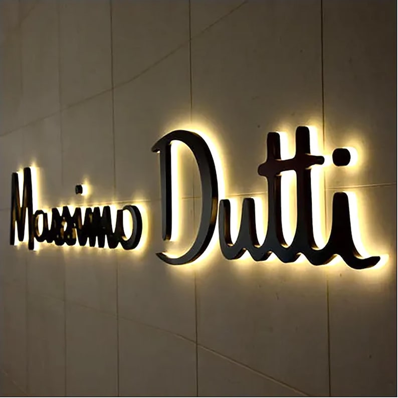 Backlit Channel Letter Sign - Custom Illuminated Business Logo - Eye ...