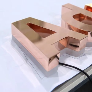 3D Letters Back Lit Glowing Impressions Tailored LED Channel Letters to ...