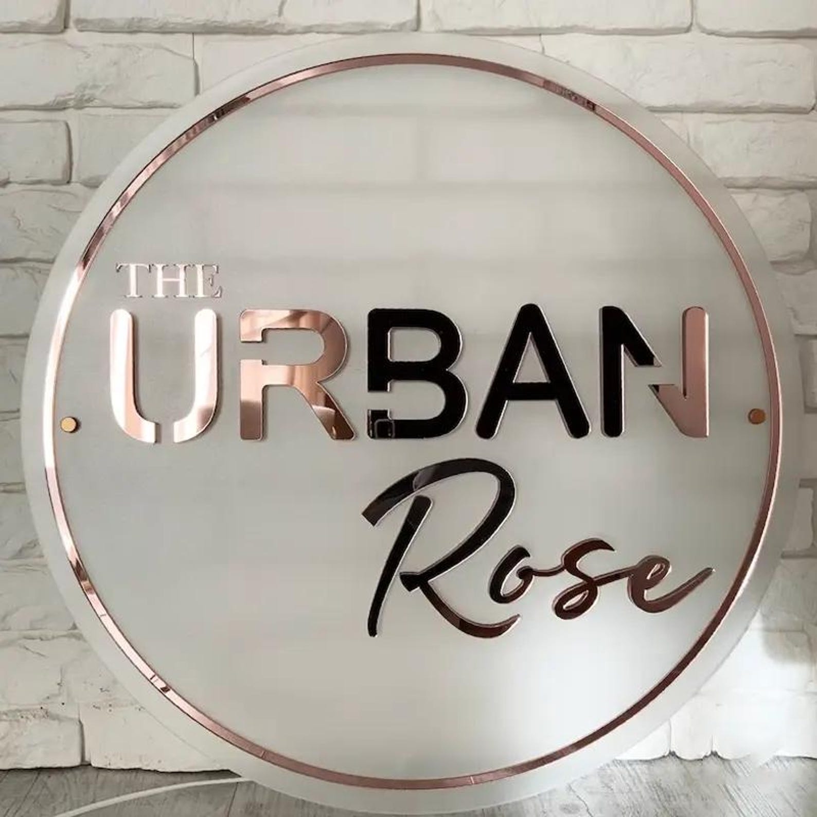 Custom Acrylic Backlit Signs for Beauty Salons - Personalized LED ...