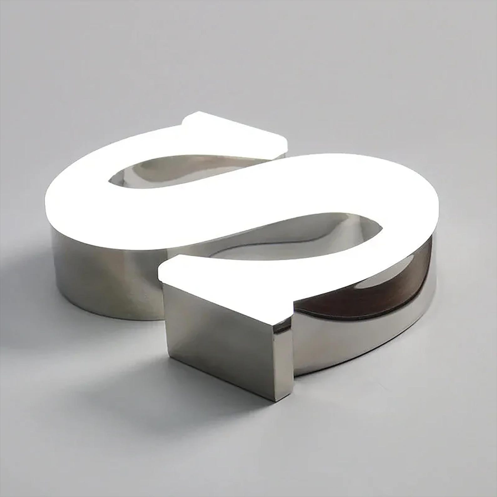 Front Lit White Acrylic Channel Letter Sign Custom LED Illuminated ...