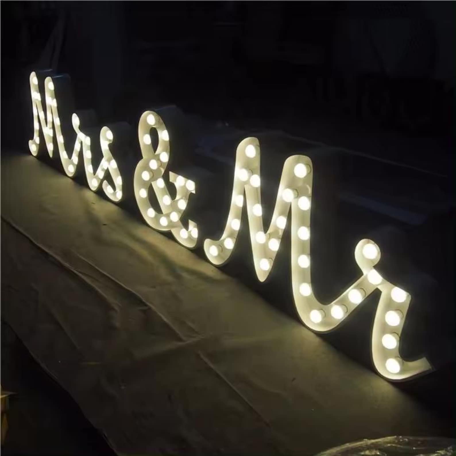 LED Marquee Letter Sign – Bright Custom Light up Letters for Wedding ...