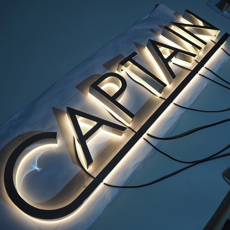 3D Letters Back Lit Glowing Impressions Tailored LED Channel Letters to ...