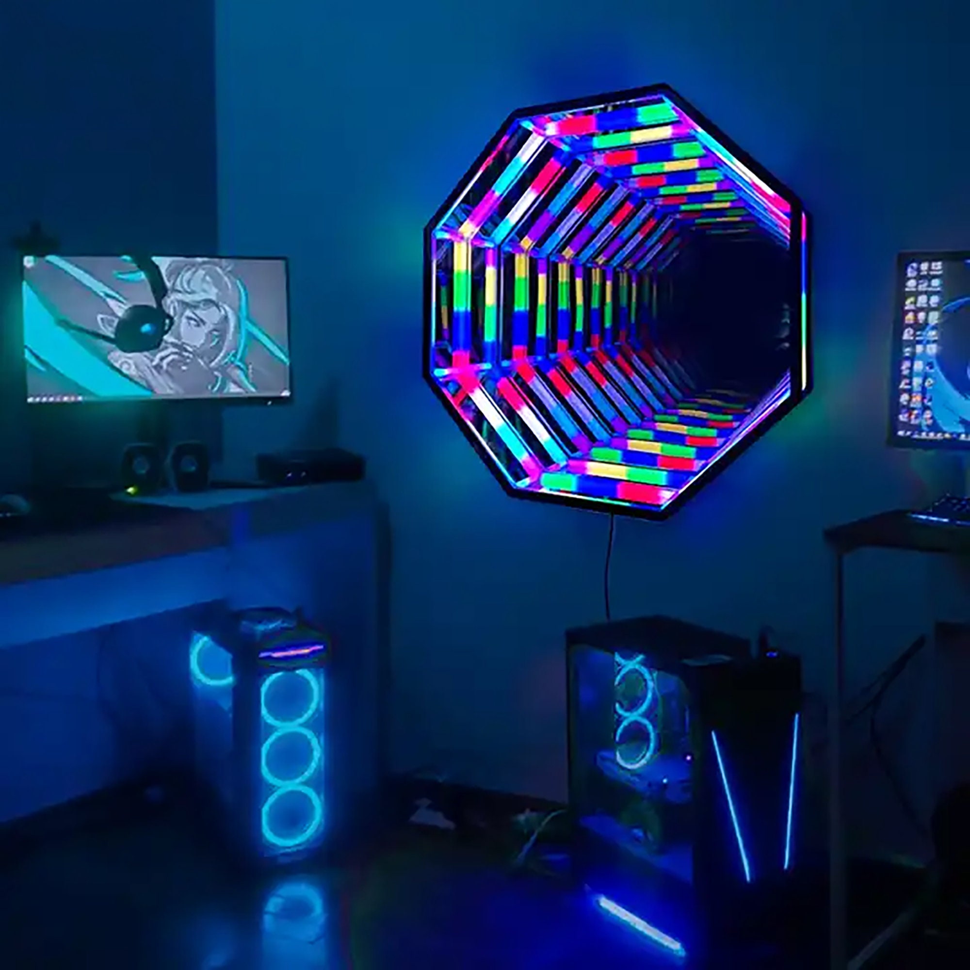 Infinity Mirror Sign: Mesmerizing LED Wall Art Handcrafted for Home ...