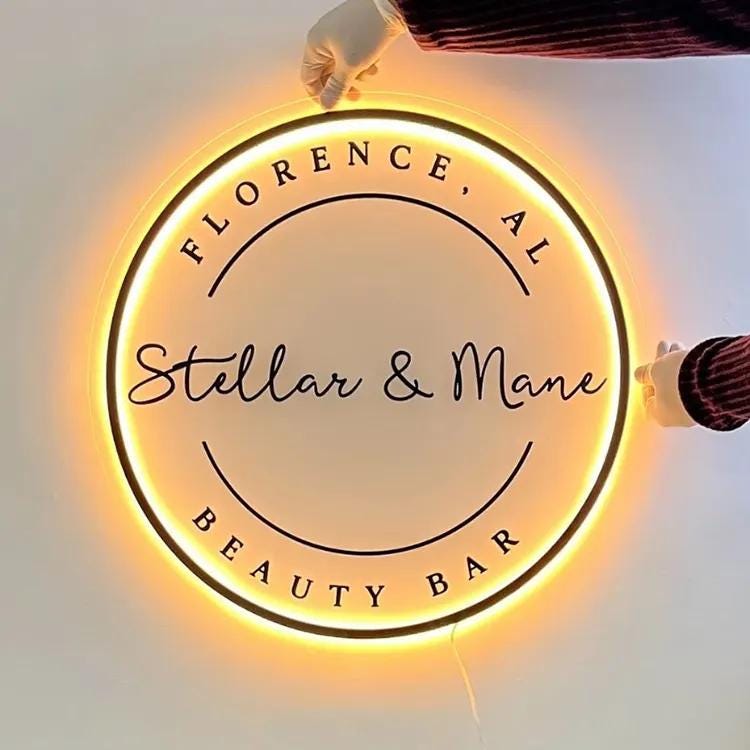 Custom Acrylic Backlit Signs for Any Purpose - Personalized LED Signs ...