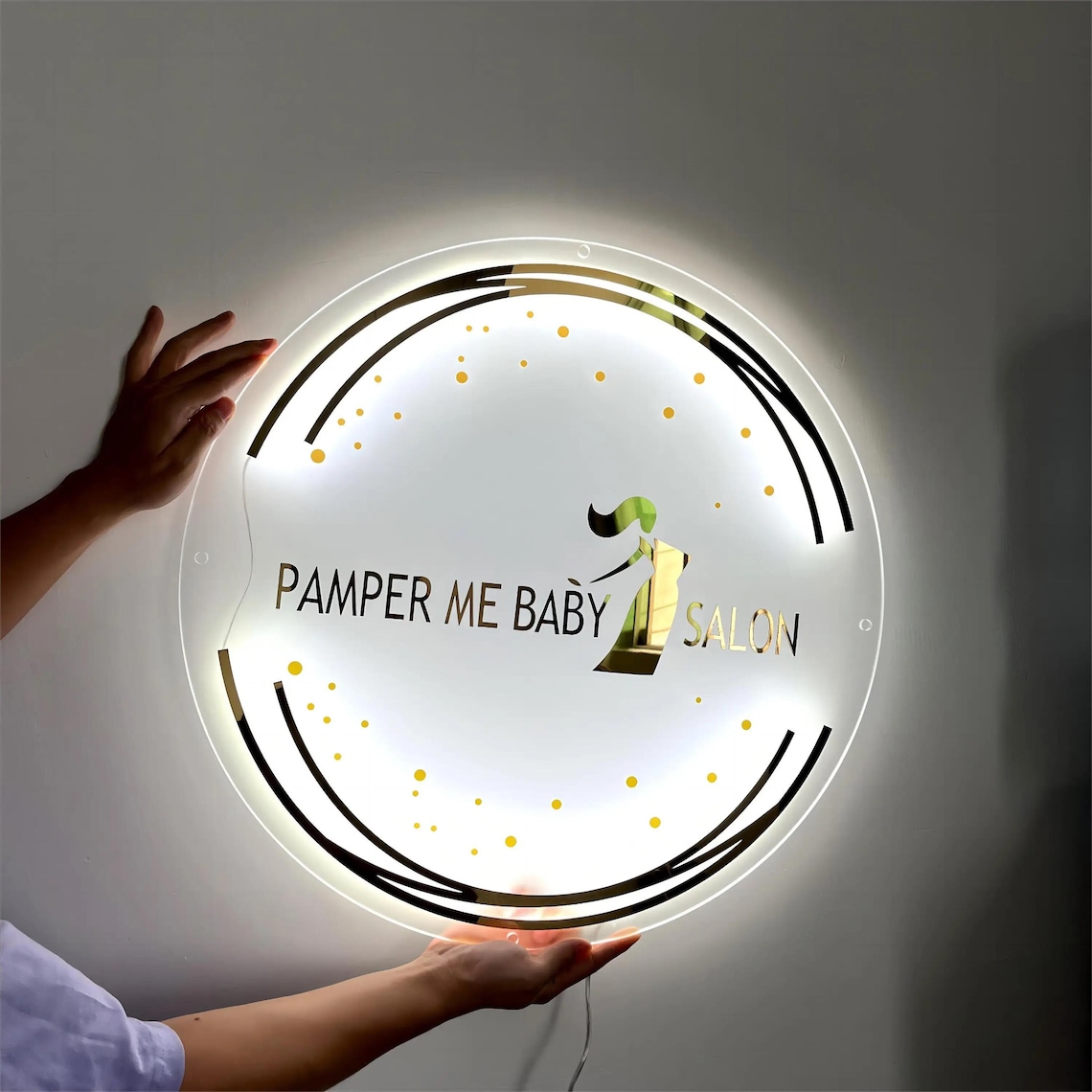 Custom Acrylic Backlit Signs for Retail Stores - Personalized LED ...