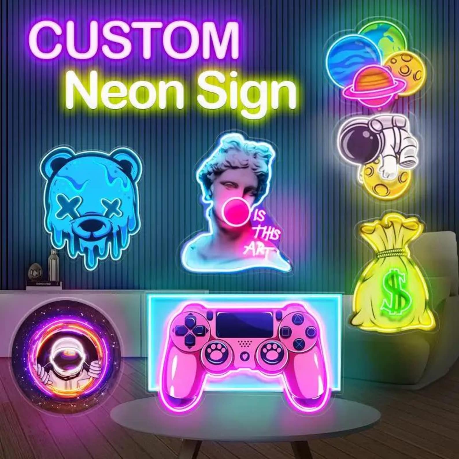 Custom Neon LED Signs - Personalized Light up Signs for Events, Bars ...