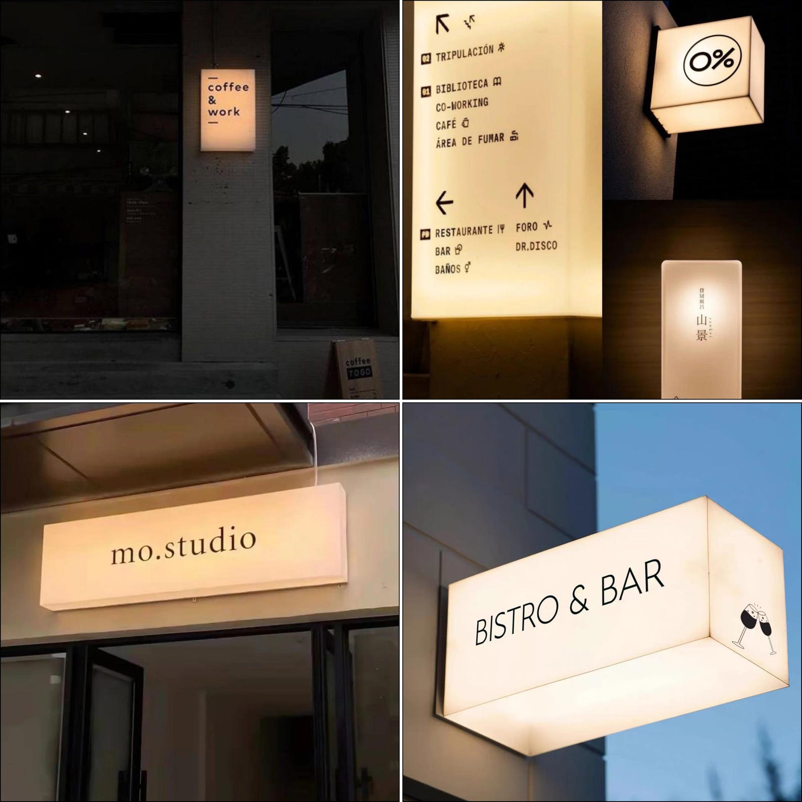 LED Light Box Restaurant Wall Sign Custom Glowing Cube for Ramen Shops ...