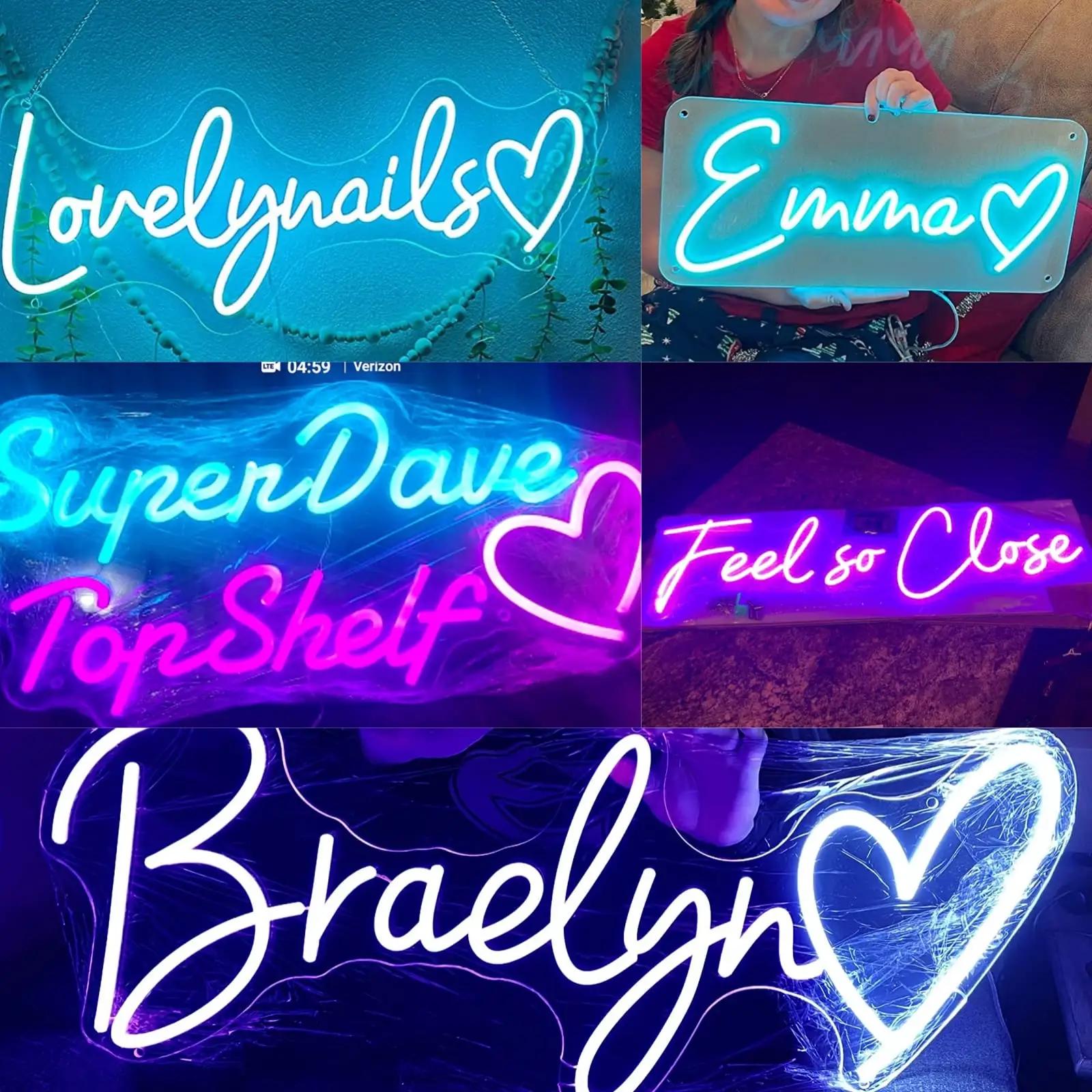 Custom Neon LED Signs for Kids' Birthday Parties - Personalized Light ...