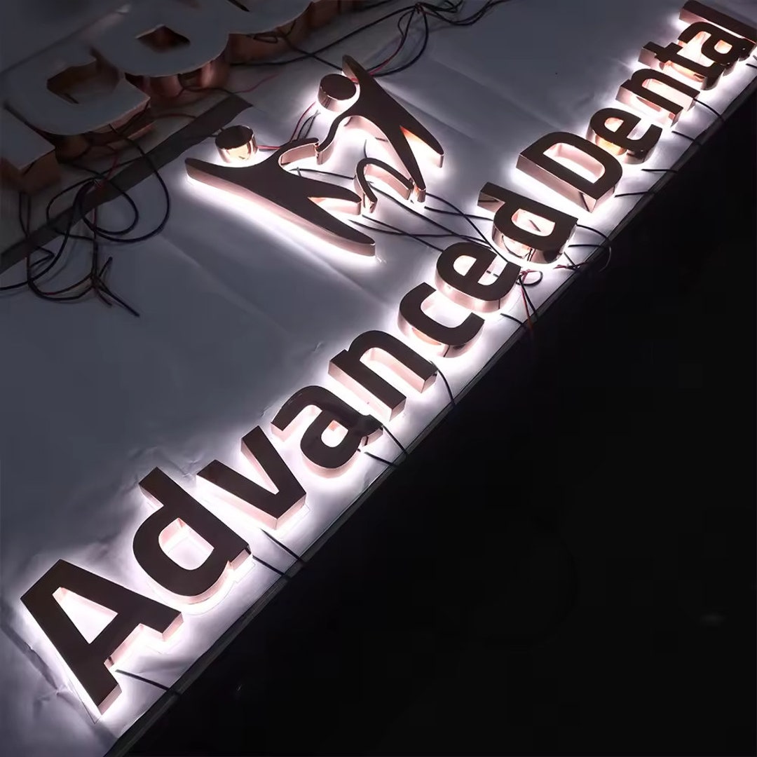 3D Letters Back Lit Illuminate Your Brand: Custom LED Channel Letters ...