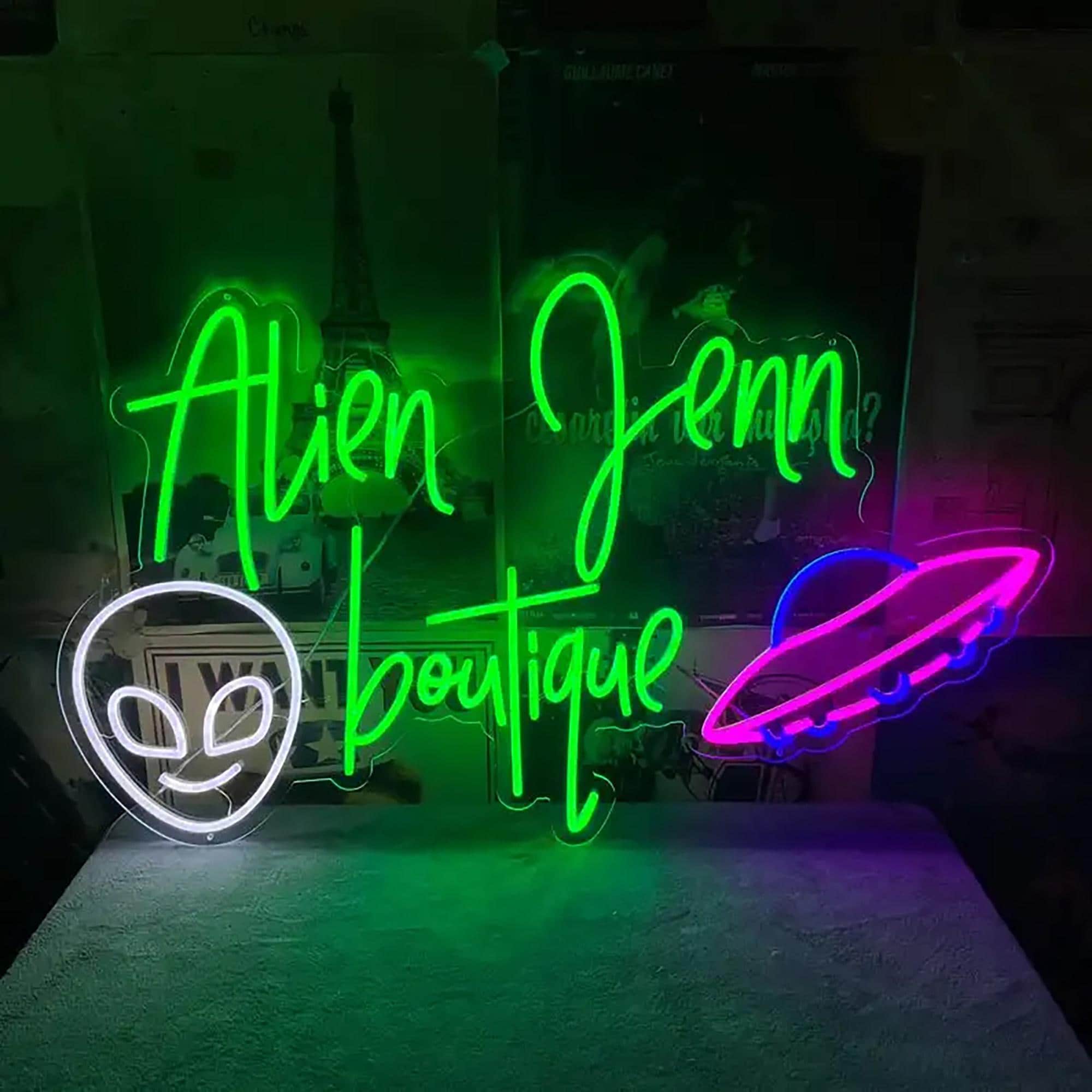 Custom Neon LED Sign Bright Light Personalized Wall Decor Wedding Home ...