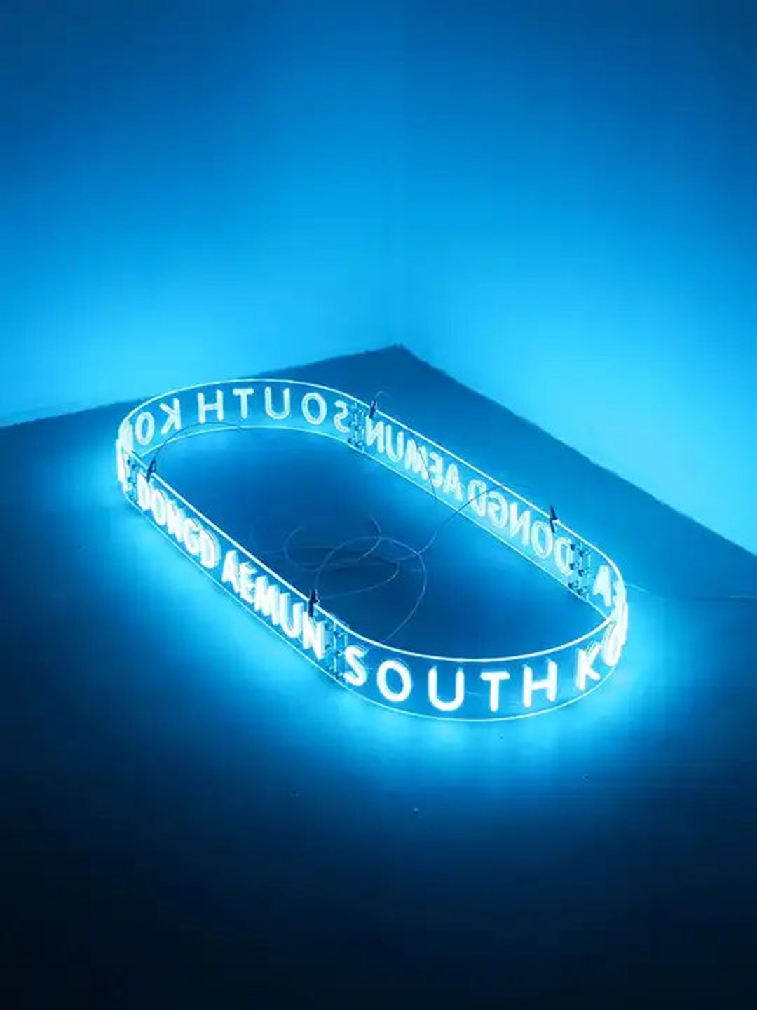 Modern Neon Chandelier: Circular LED Sign for Retail Store Ceilings ...