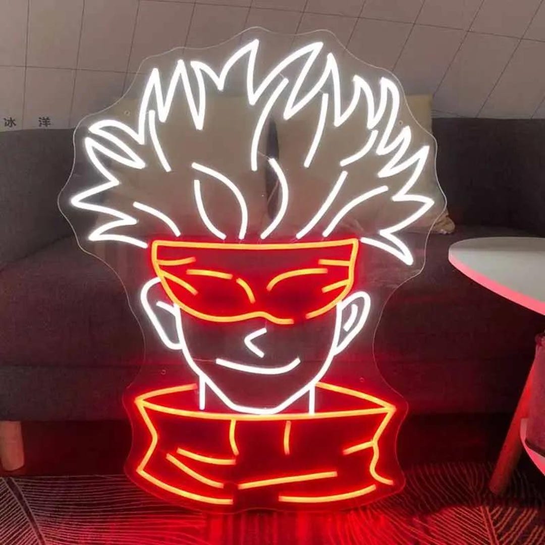 Satoru Gojo Jujutsu Kaisen Neon LED Sign - Anime Wall Decor - LED Light ...